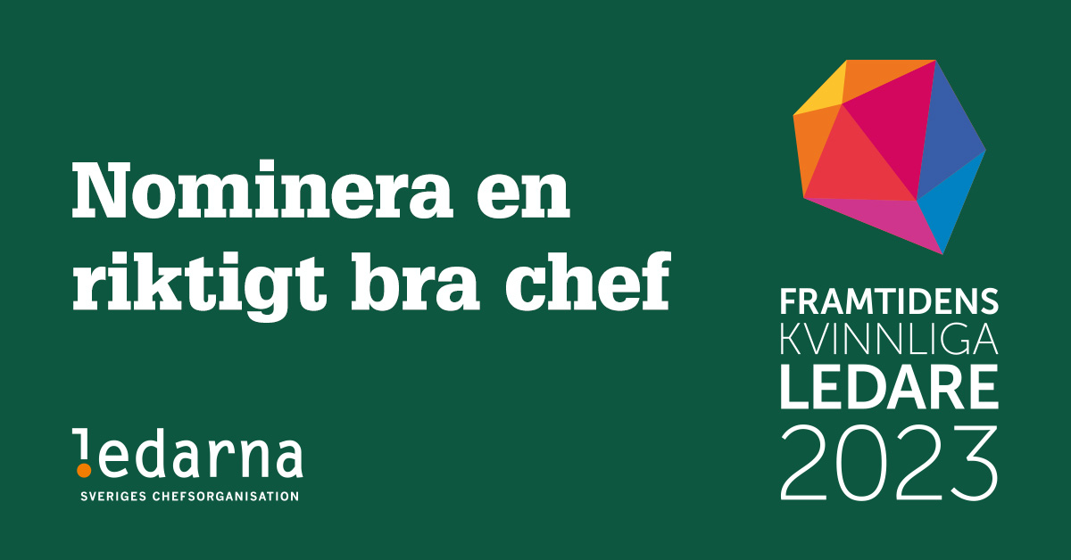 Pris: Nominera en riktigt bra chef som är ung och kvinna | Ledarna